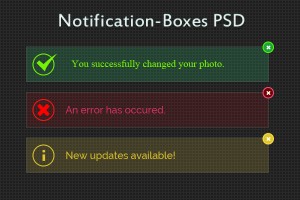 Free Notification-Boxes PSD – The Design Magazine